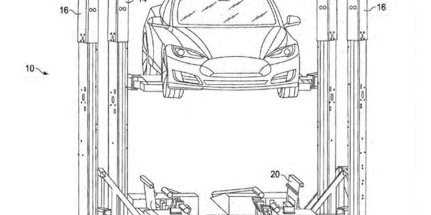 Tesla: nieuw patent voor batterijwisselsysteem | AutoGids