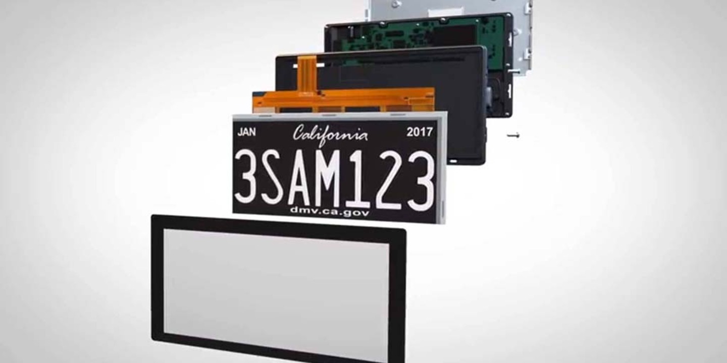 Des plaques d’immatriculation digitales pour afficher des messages ...